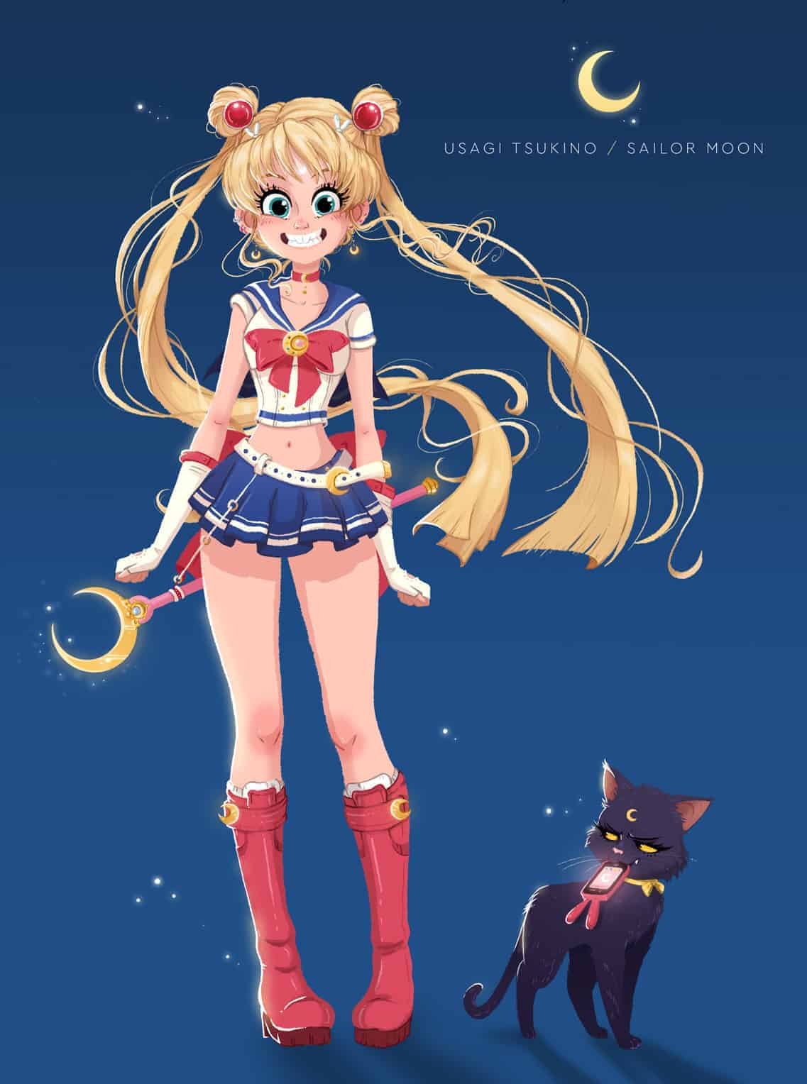 Sailor Moon / Usagi Tsukino - Character Redesign | Design Ideas Sailor Moon / Usagi Tsukino - Character Redesign | Design Ideas